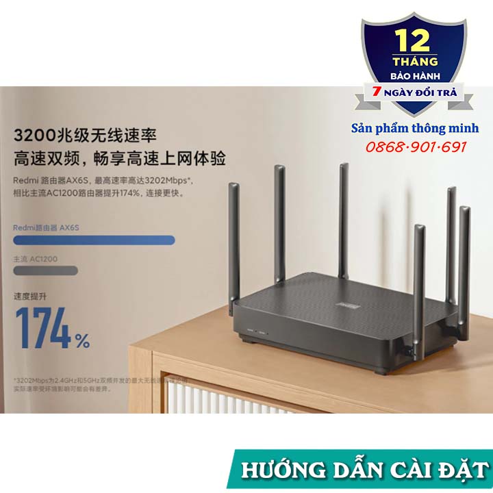 Xiaomi Mi Redmi AX6S Wireless Router WiFi Mesh Network VPN, 43% OFF