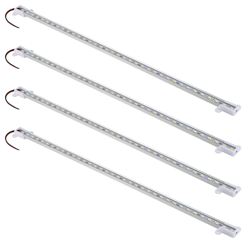 4X 50CM 12V 36 LED 5630 SMD Hard Strip Bar Light Aluminum Rigid White ...