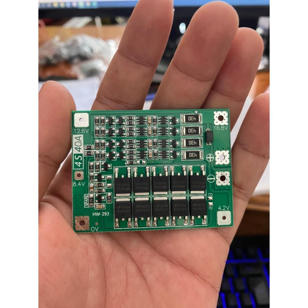 Mạch 4S 14.4V - 40A Balance, Sạc Cân Bằng Và Bảo Vệ Pin Li-Ion 3.7V ...