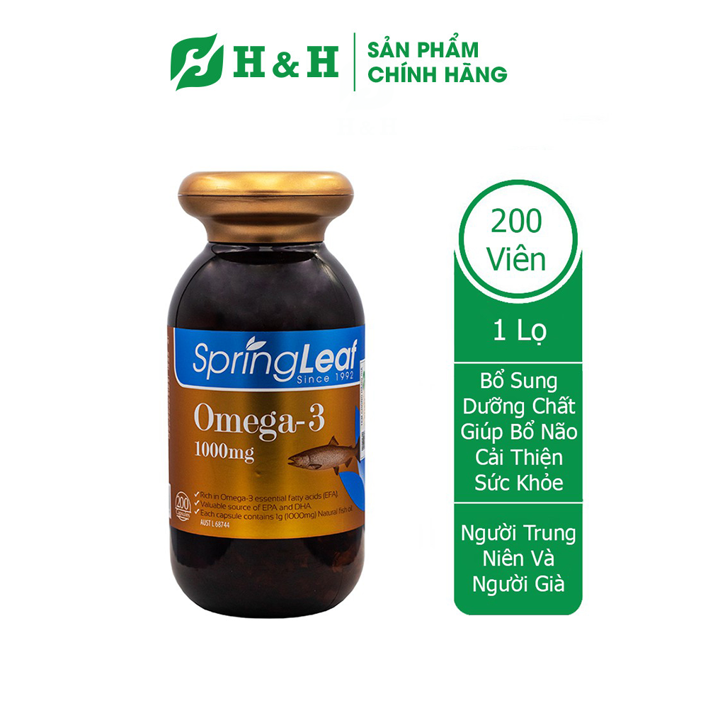 [HCM]Spring Leaf Omega-3 1000mg – Viên uống tăng cường chức năng của ...