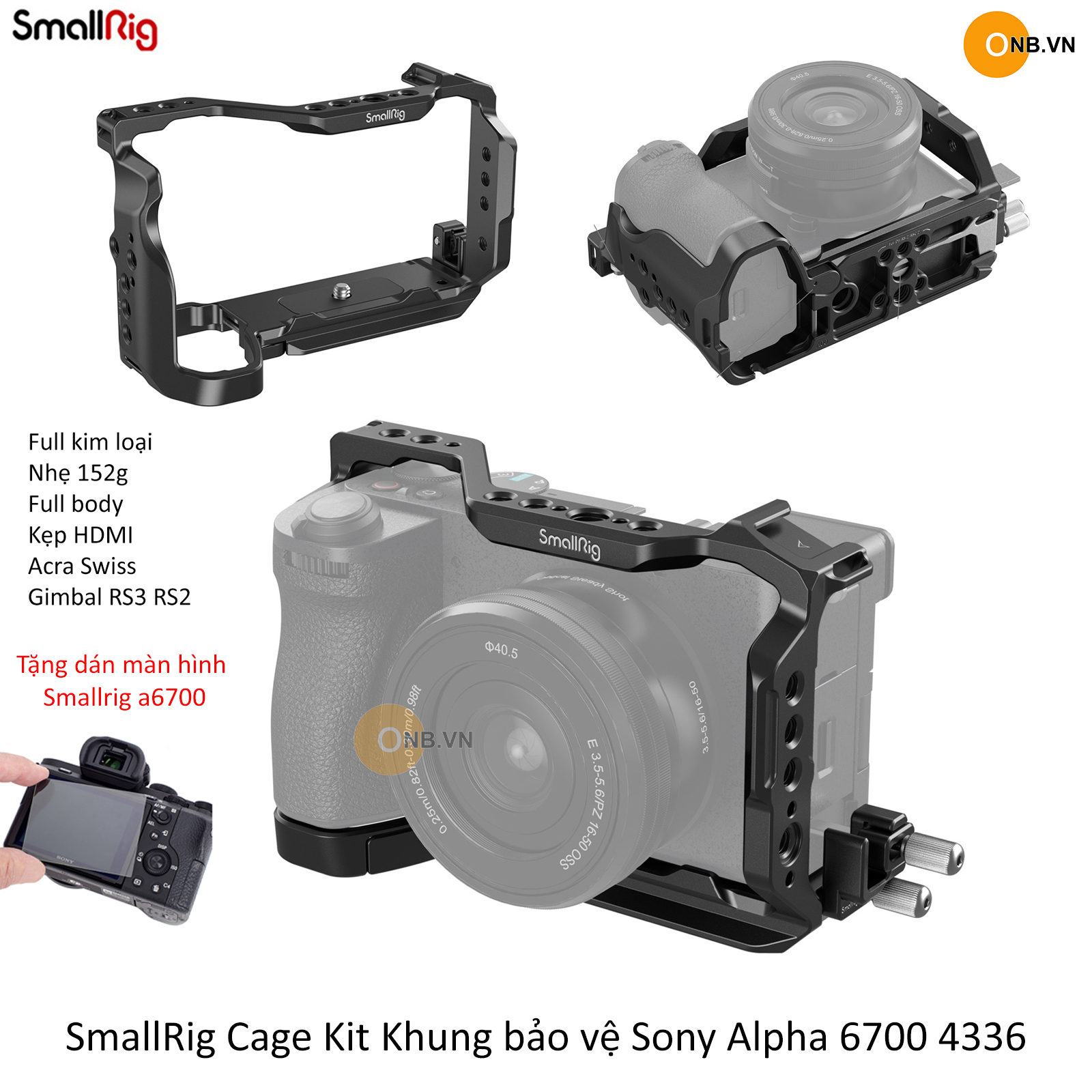 SmallRig Cage Kit Khung bảo vệ Sony Alpha a6700 4336 | Lazada.vn