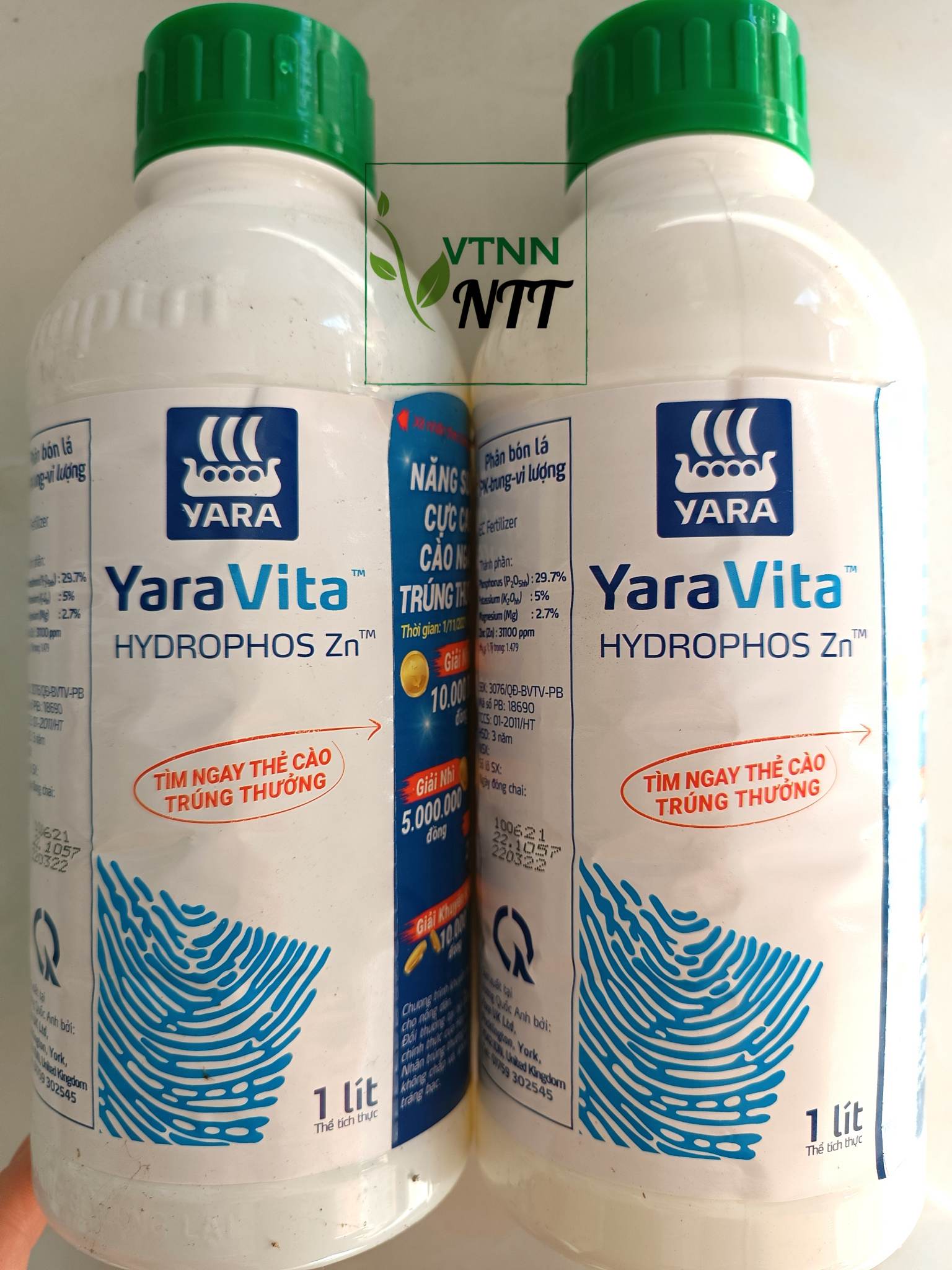 Phân bón lá PK-trung-vi lượng Yara Vita HYDROPHOS Zn chai 1lít | Lazada.vn