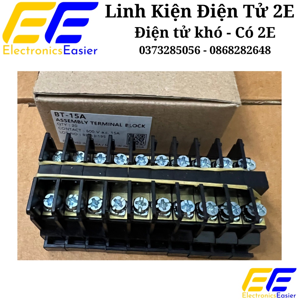 Domino tép 15A cầu đấu HYBT-15A Hanyoung | Lazada.vn