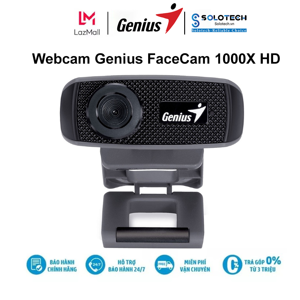 Webcam Genius FaceCam 1000X HD (720p) - Hàng chính hãng new 100% ...