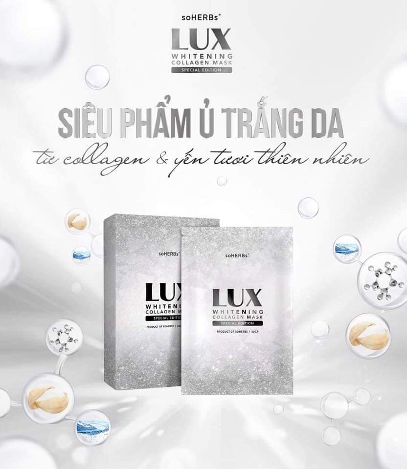 [CHÍNH HÃNG-Date 2025] 1 hộp 3 gói Ủ trắng Lux tinh chất yến tươi ...