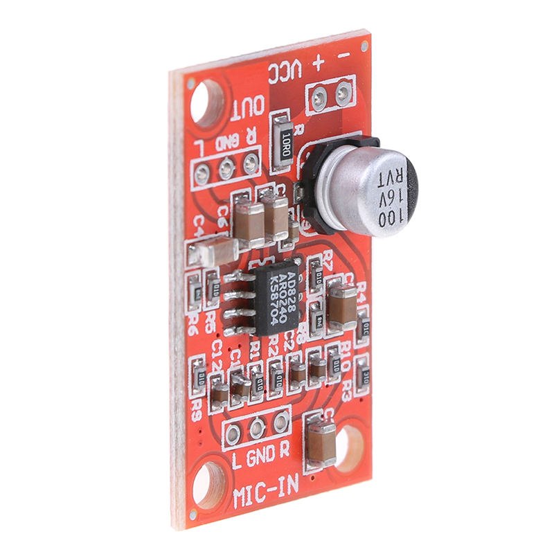 Ginni AD828 stereo dynamic microphone preamplifier board mic preamp DC ...