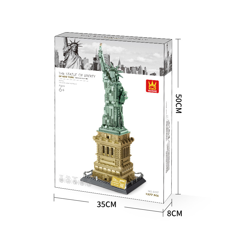 Bộ xếp hình Lego WANGE 5227 TƯỢNG NỮ THẦN TỰ DO (1557 linh kiện) đồ ...