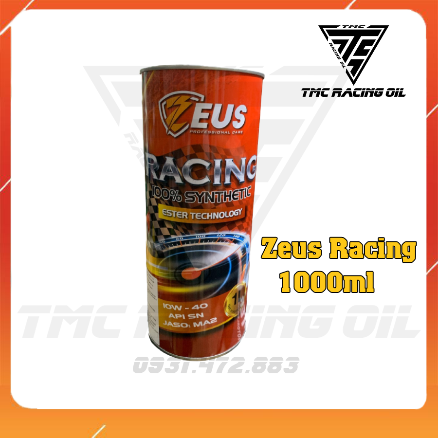 Nhớt Zeus Racing 10w40 Ester MA2 Full Tổng Hợp Sử Dụng 2000 - 2500km ...