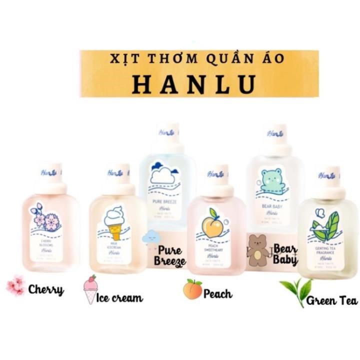 Nước Hoa Hanlu Hương Thơm Nhẹ Nhàng Xịt Thơm Body Quần Áo 50ml - MixASale