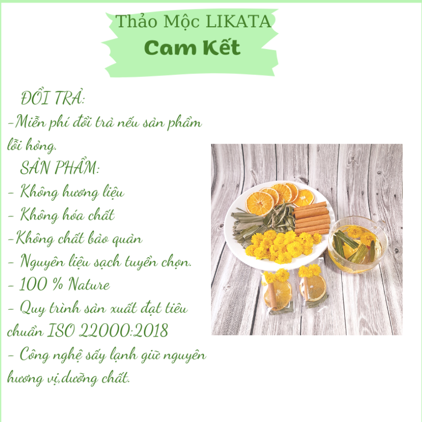 Gói 10gr Trà Cam Quế Cúc Vàng Lá Dứa - Thảo Mộc Thiên Nhiên LIKATA ...