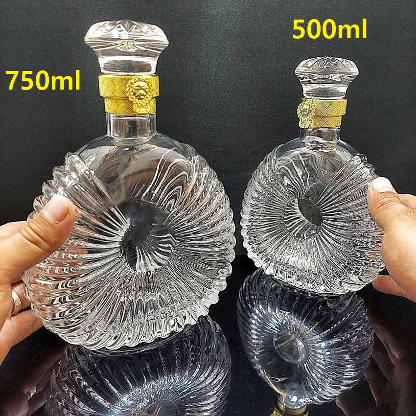 Chai Thủy Tinh đựng Rượu 750ml Cao Cấp Mẫu Xo Tam Giác Vỏ Chai Rượu 750ml Chai Đựng Rượu