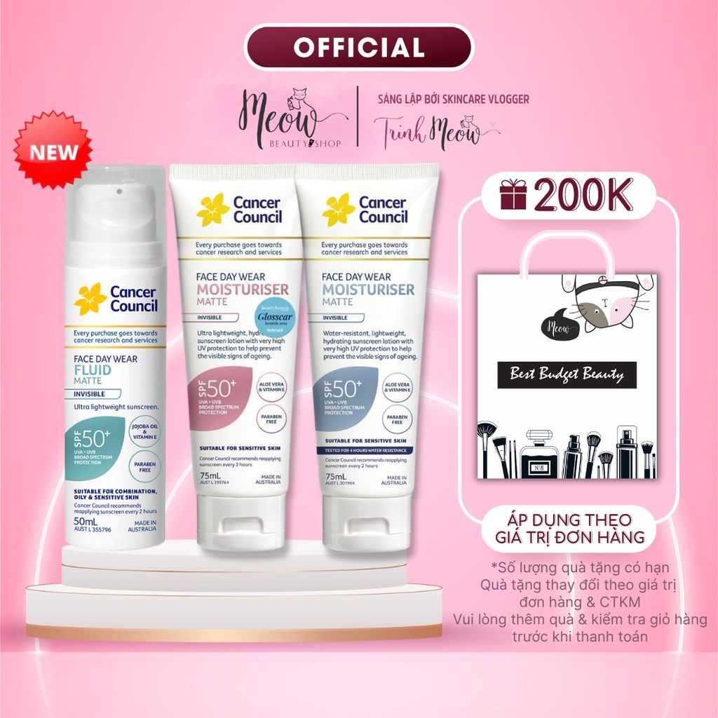Kem chống nắng Cancer council face day wear 75ml - MixASale