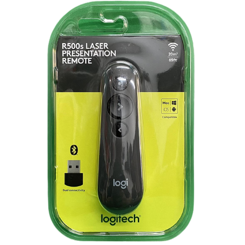 Bút trình chiếu Logitech R500S Bluetooth Usb 2.4 GHz con trỏ Laser 20m ...