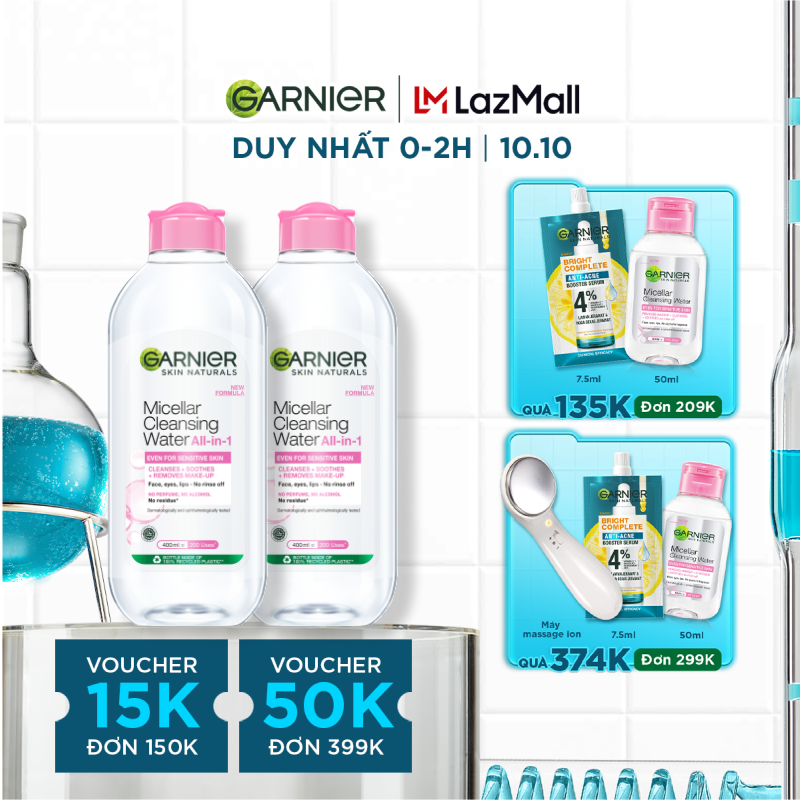 HB GIFT Nước Tẩy Trang Mini Garnier Micellar Cleansing Water Even For ...