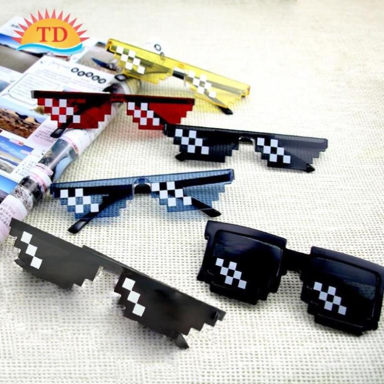 Kính Thuglife 6 Chấm MINECRAFT - Thug Life Nhiều Màu Sắc - MixASale