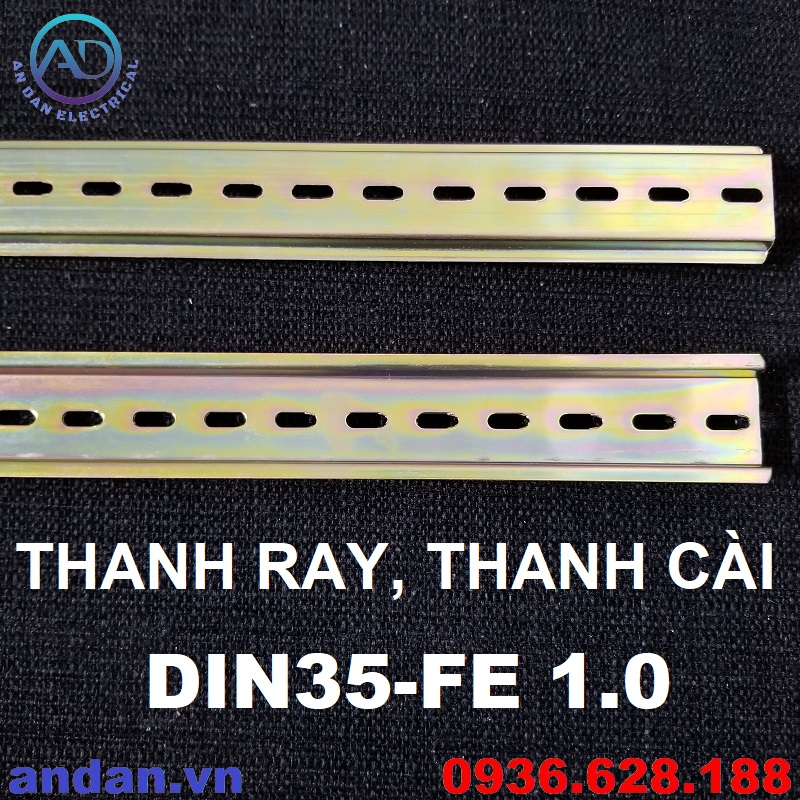 Thanh ray nhôm/sắt (1m/1 cây), Thanh cài át, thanh ray cài aptomat ...