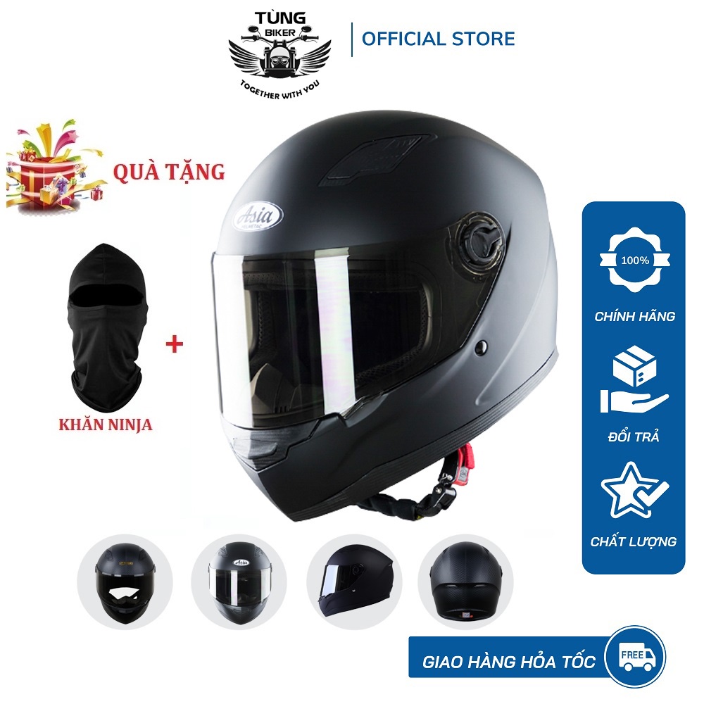 Mũ Bảo Hiểm Full face Royal M136 - ASIA MT136 Mẫu Trơn - Bảo Hành 12 ...