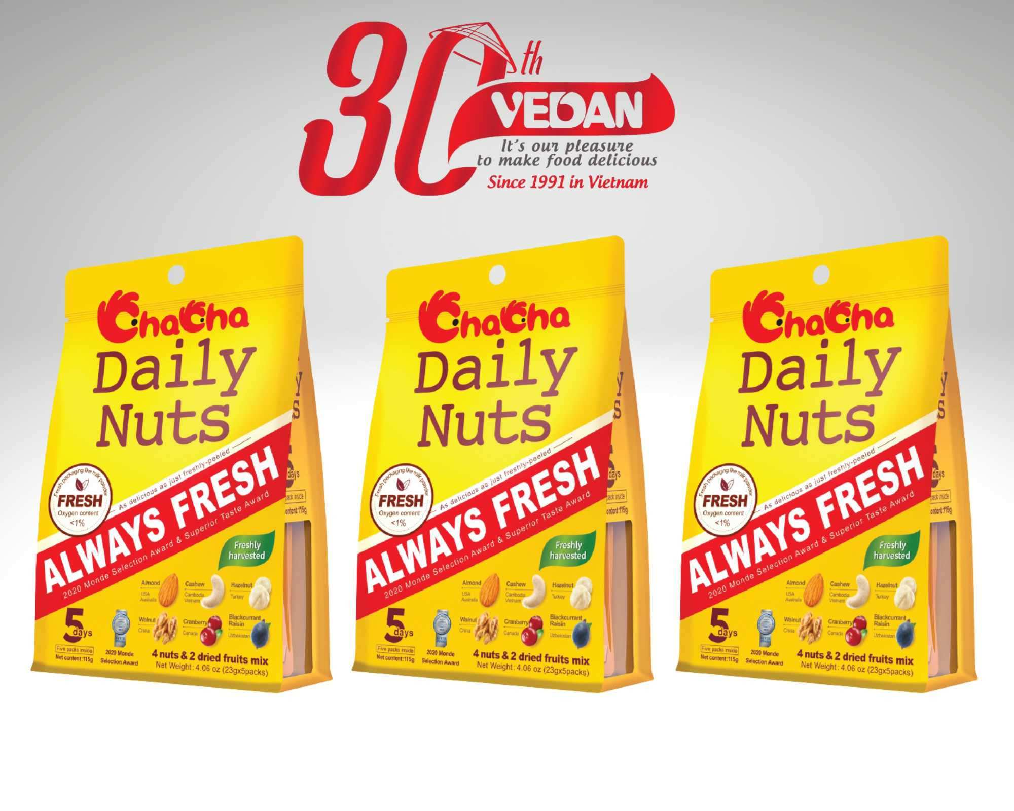 Hạt Trái Cây CHAHA DAILY NUTS 115g - MixASale