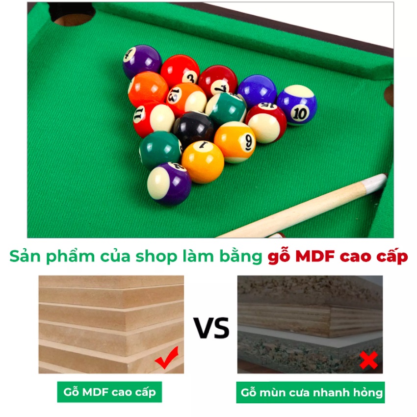 Bàn Bi a Mini Cỡ Lớn, Bàn Bi Da 6 lỗ Người Lớn, Bàn Bi Da Cho Bé, Giúp ...