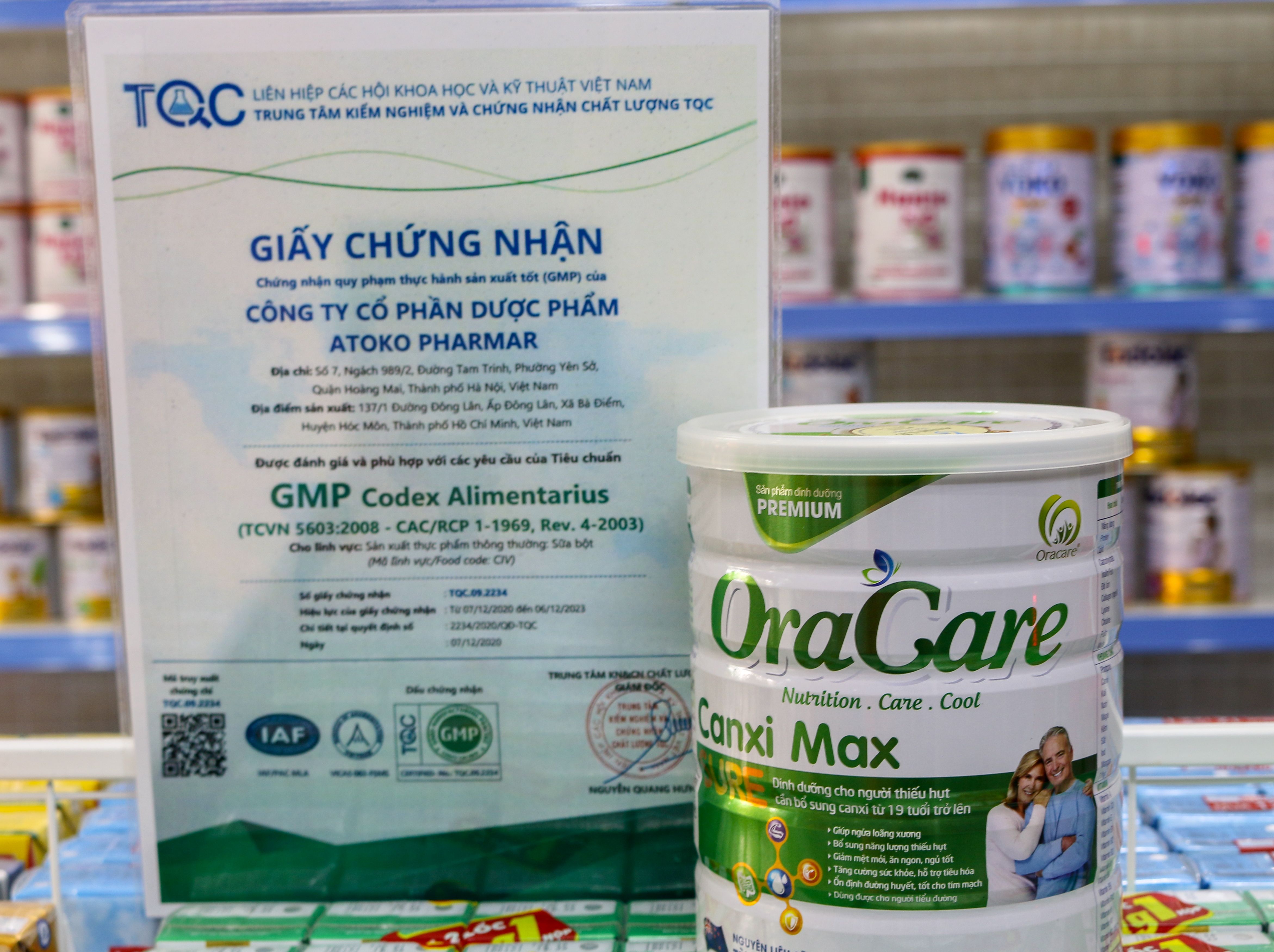 Sữa OraCare Canxi max sure - Sữa dinh dưỡng cho người thiếu hụt canxi ...