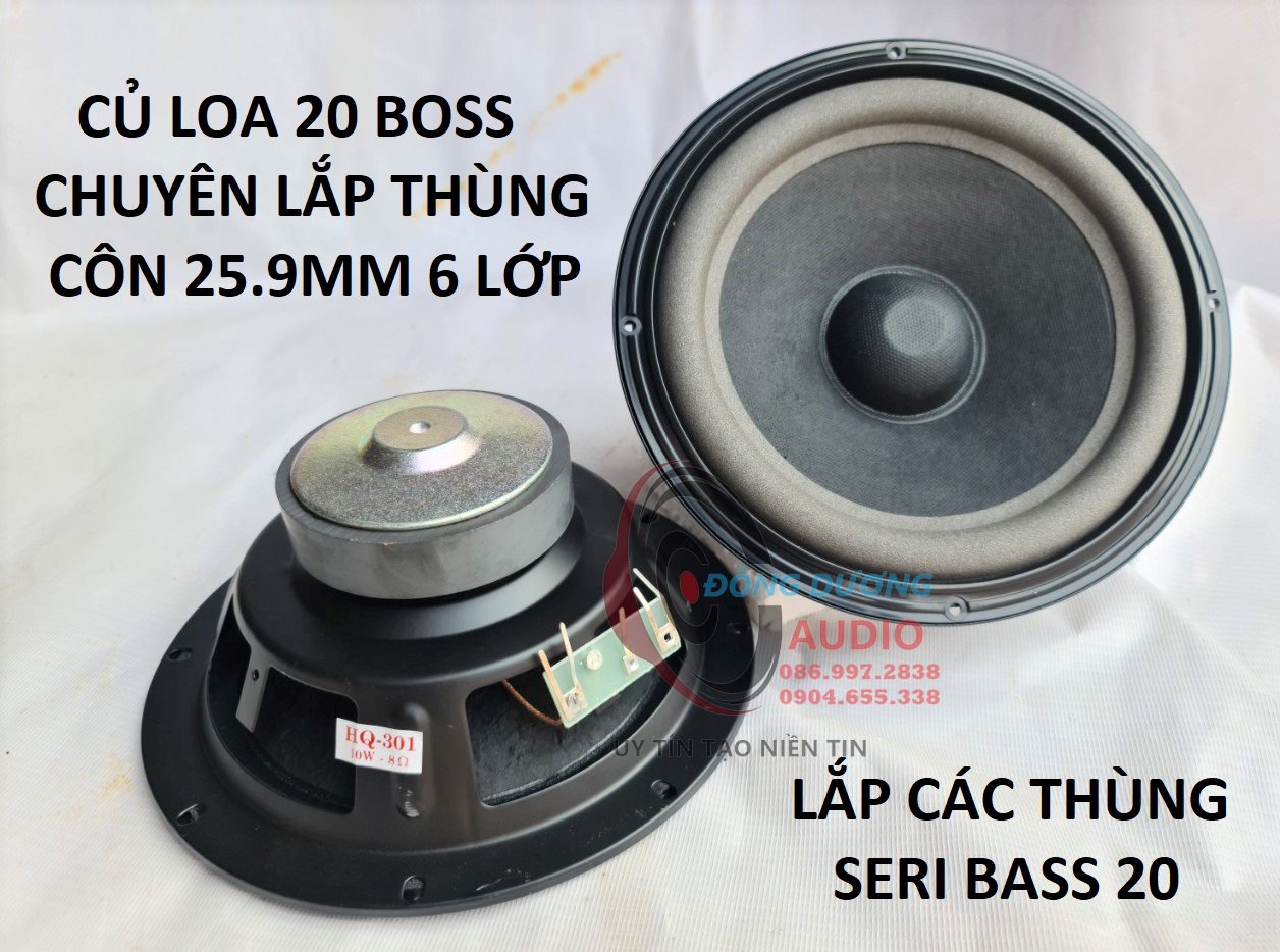 LOA BASS GIÁ RẺ - MỘT CỦ BASS 20 BOSS TỪ 90MM CÔN 6 LỚP - CÔNG SUẤT ...