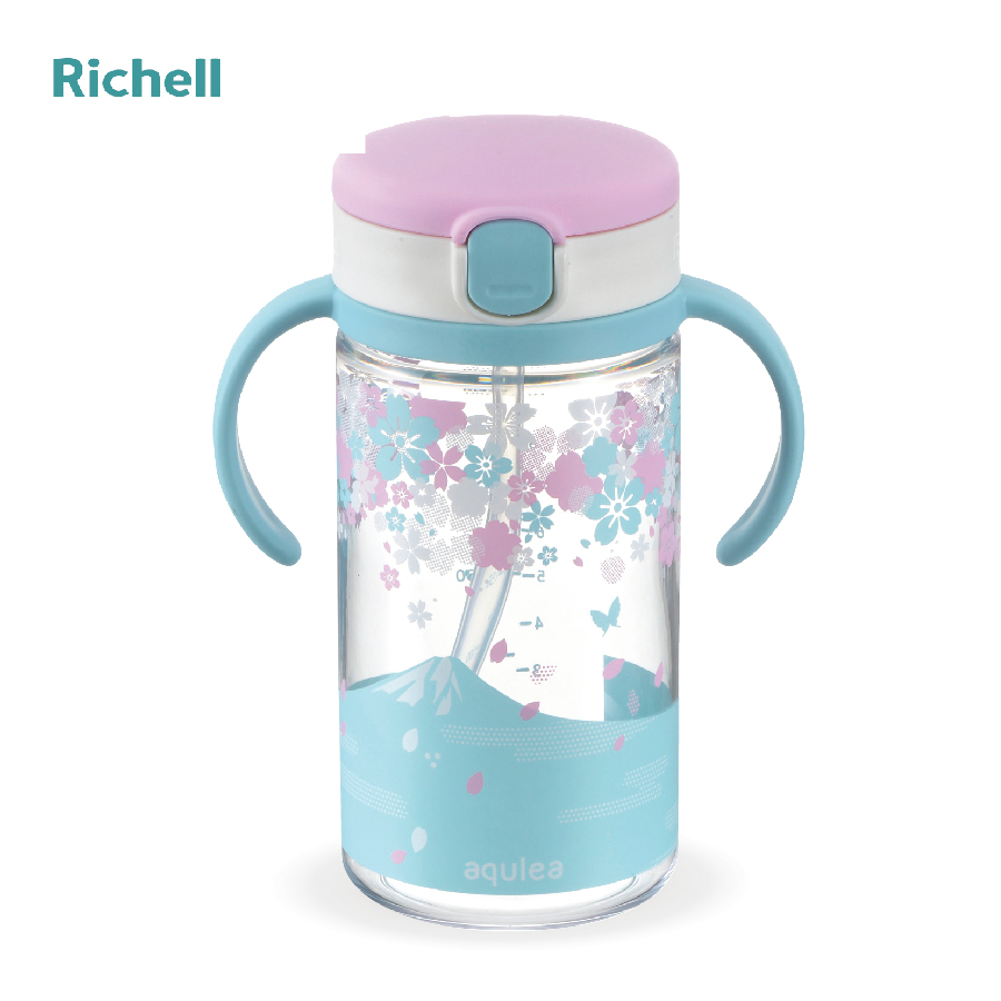 BÌNH ỐNG HÚT AQ RICHELL 320ML SAKURA - MixASale