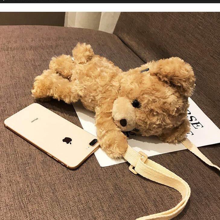 Túi gấu TEDDY trong phim hoạt hình màu nâu cho cô gái thích phong cách ...