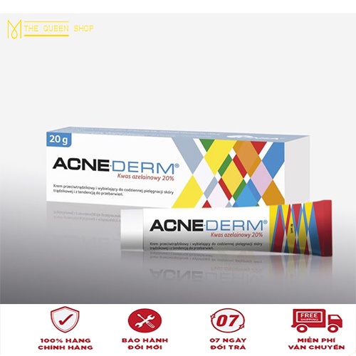 Kem giảm mụn làm trắng da Acne Derm 20 Azelaic(Acnederm) kem giảm thâm ...