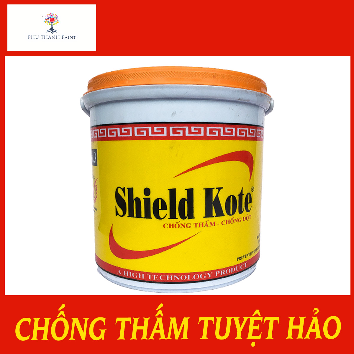 Chống Thấm Nhựa Đường Bitum Màu Đen SHIELD KOTE NO.3- 4KG - MixASale