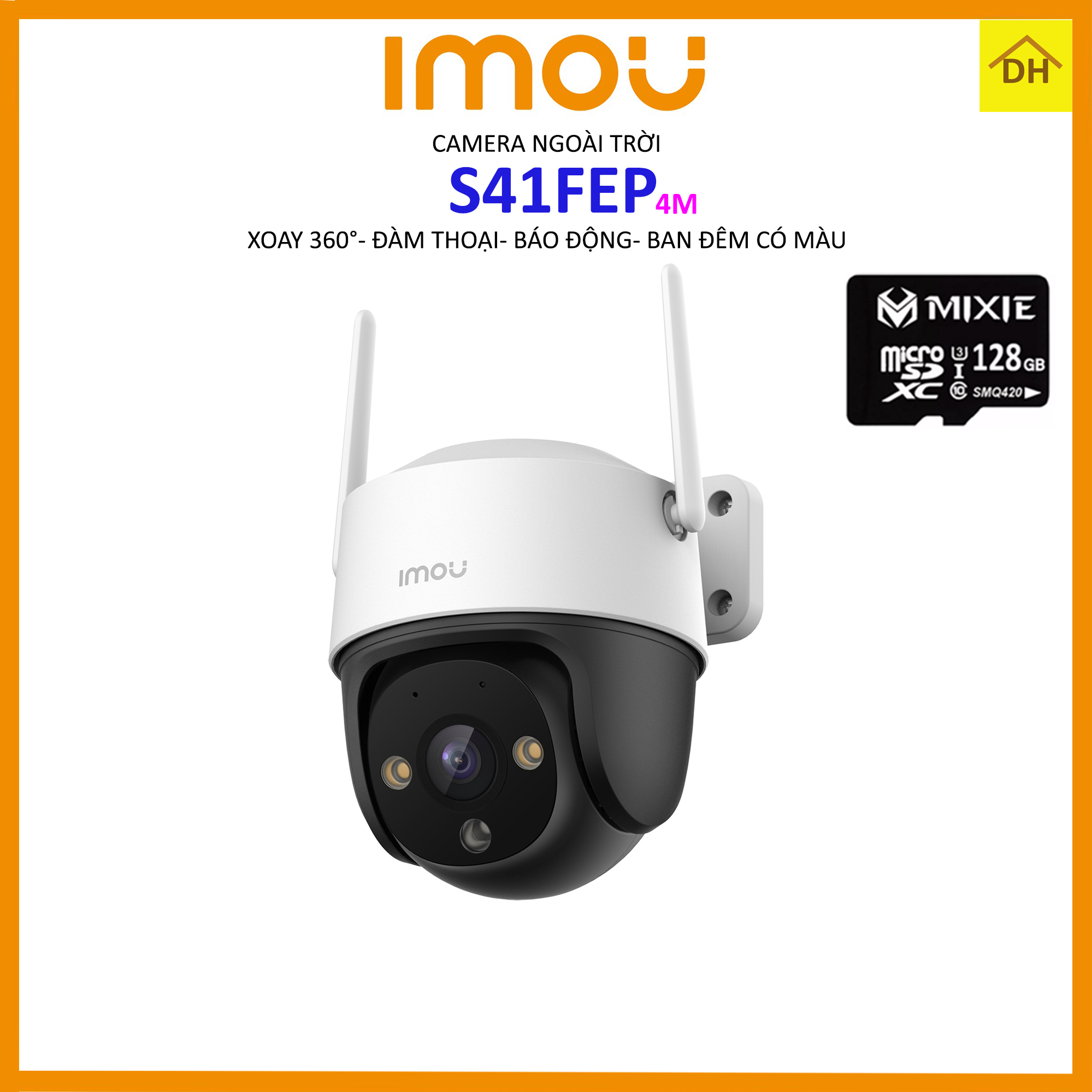 Camera IMOU PTZ S41FEP 4M 2K Xoay 360 Độ- Đàm Thoại 2 Chiều- Ban Đêm Có ...