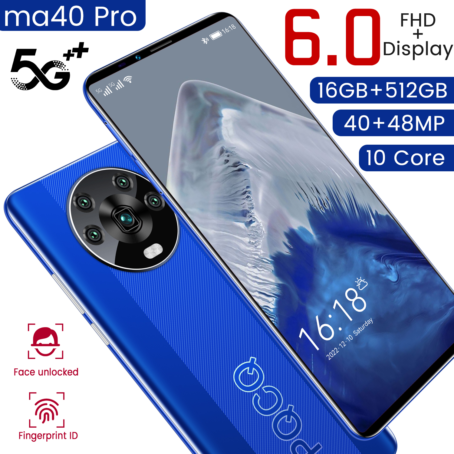 ma40 Pro Điện thoại thông minh giá rẻ mới Điện thoại di động giá rẻ ...