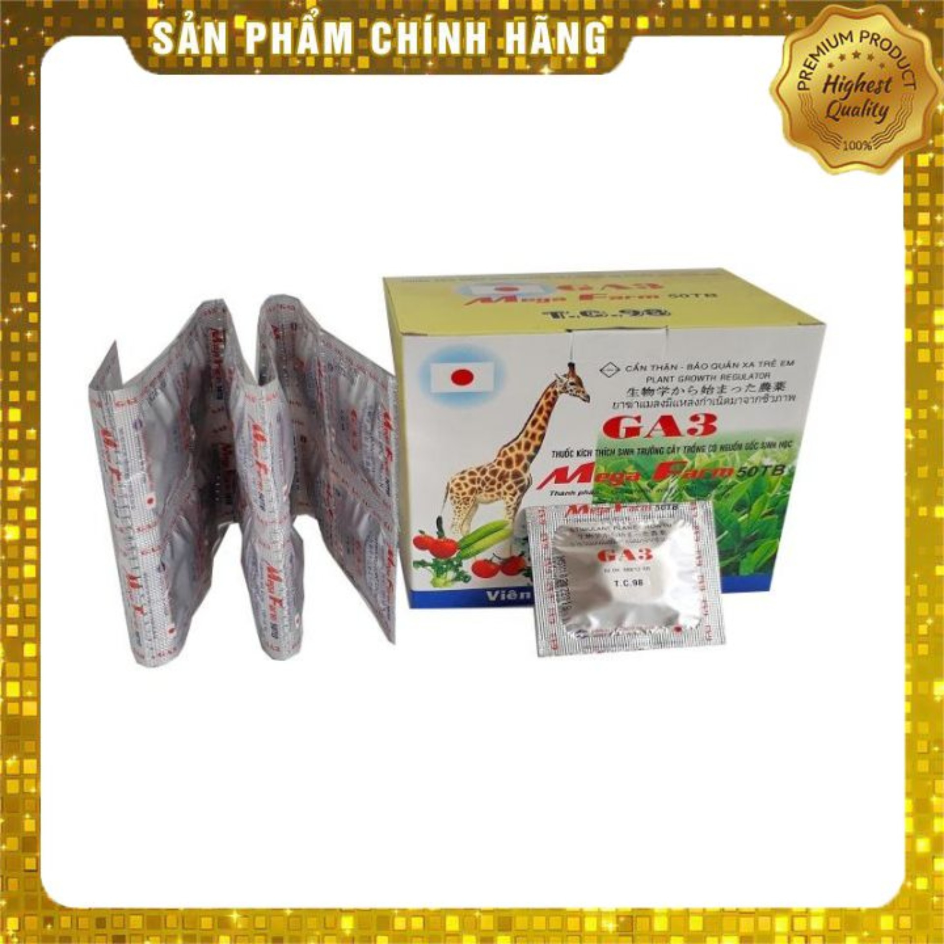Viên GA3 (5g) (Mega farm 50TB) Kích thích phát triển cây nhanh chóng ...