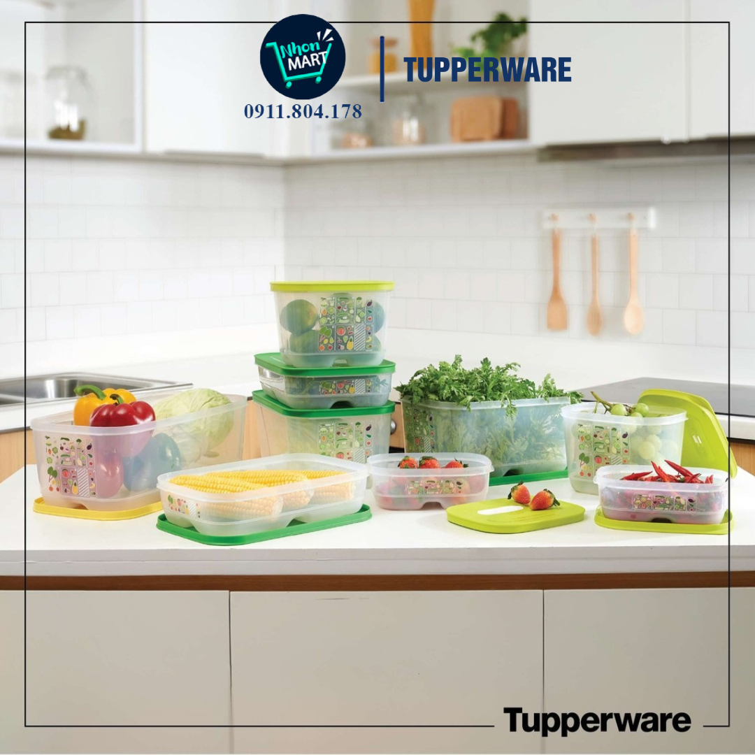 BỘ HỘP TUPPERWARE TRỮ MÁT CÓ NÚT HÔ HẤP VENTSMART (6 HỘP) - MixASale