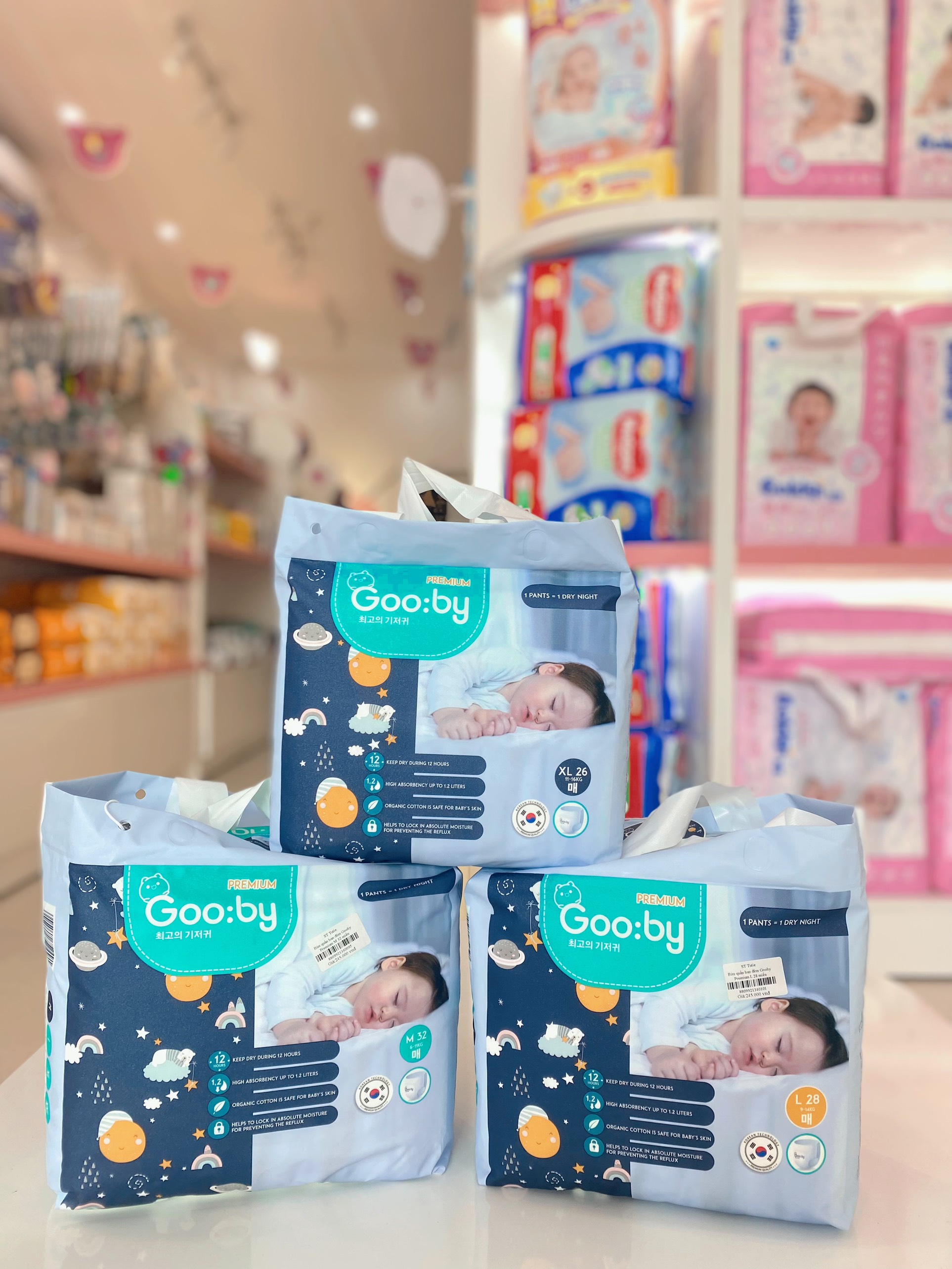 Bỉm mẫu dùng thử Tãbỉm Gooby Premium ( Bỉm Gooby Đêm ) Siêu mềm mại ...