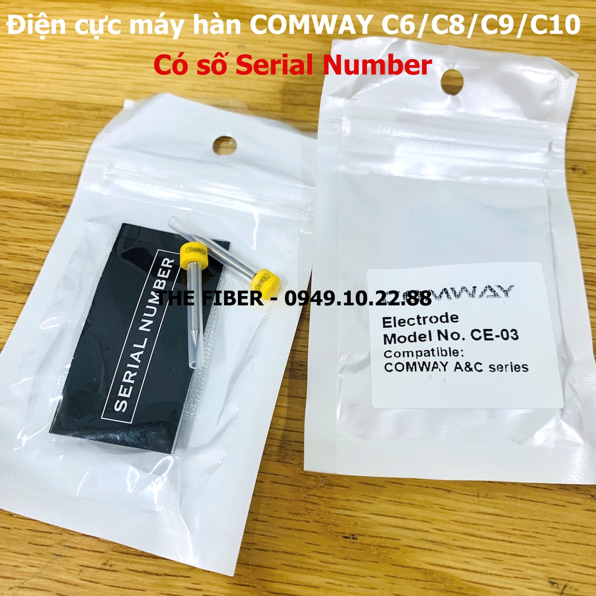 HCMĐiện cực máy hàn sợi quang COMWAY C6 C8 C9 C10 (CE-03) - Có số ...