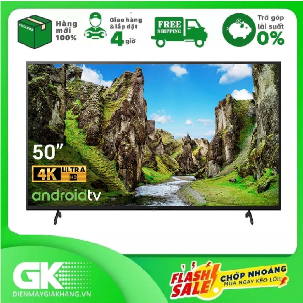Android Tivi Sony 4K 55 inch KD-55X80J ( like New ) - MixASale
