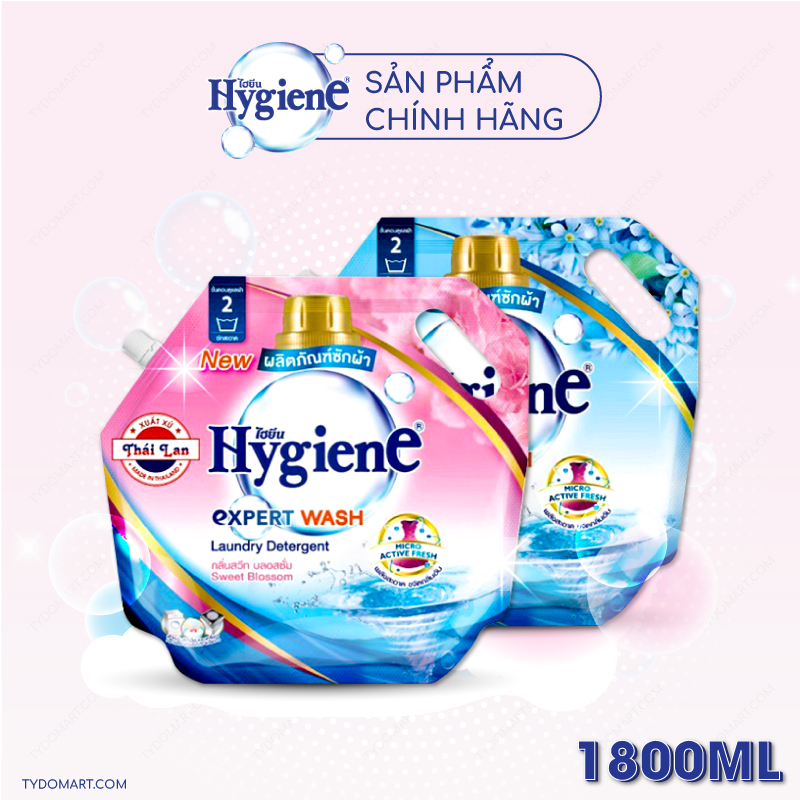 Nước giặt xả 2 trong 1 HYGIENE Thái Lan 1800ml - MixASale