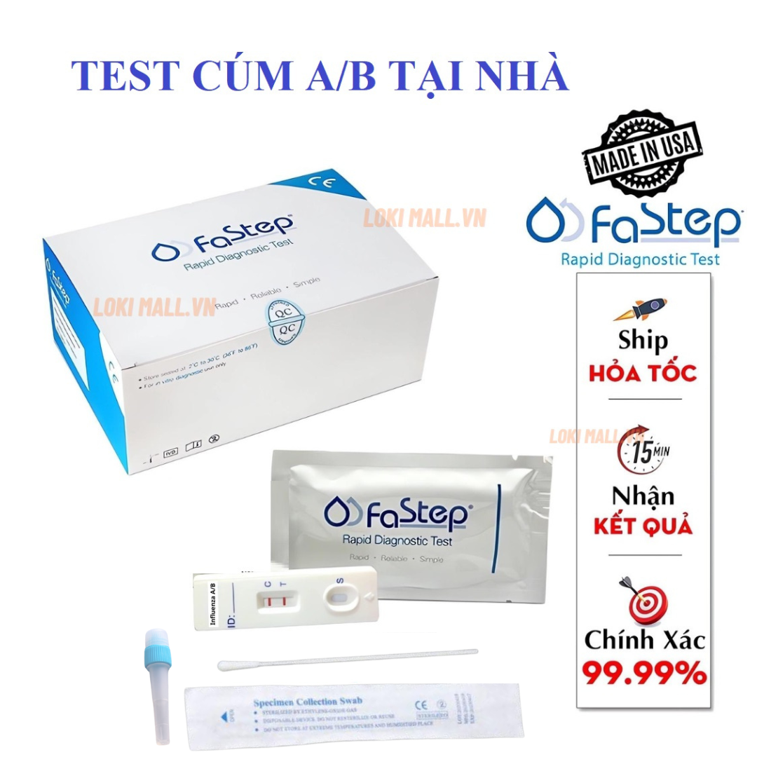 TEST CÚM AB tại nhà, Test FASTEP chính xác nhanh chóng tiết kiệm xét ...