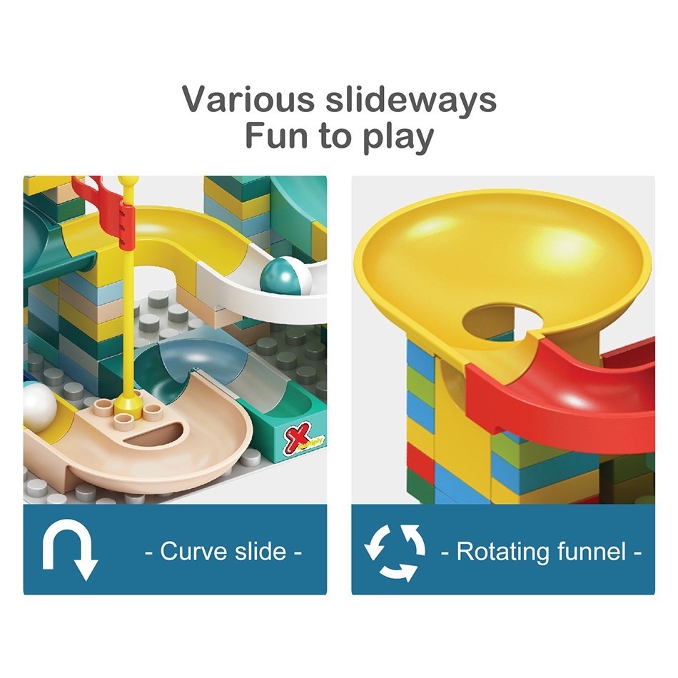 Đồ Chơi Lắp Ráp Cầu Trượt Thả Bi Tương Thích le go Duplo - 100 chi tiết ...