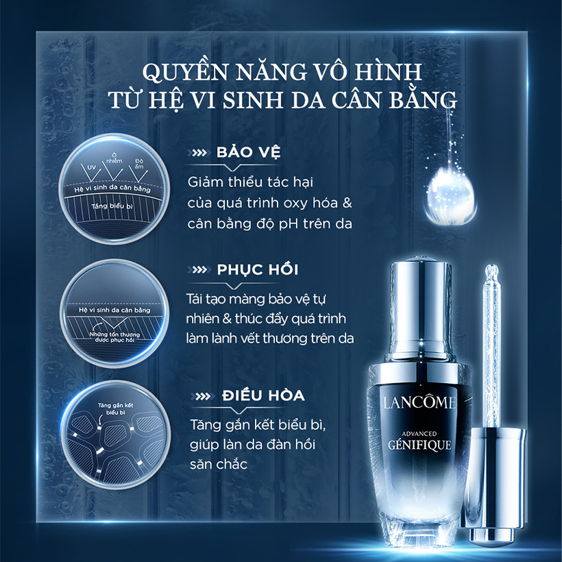 Độc quyền 02-07.08 BỘ 4 BƯỚC DƯỠNG DA TRẺ KHỎE LANCÔME ADVANCED GÉNIFIQUE 50ML PHIÊN BẢN ĐẶC ...