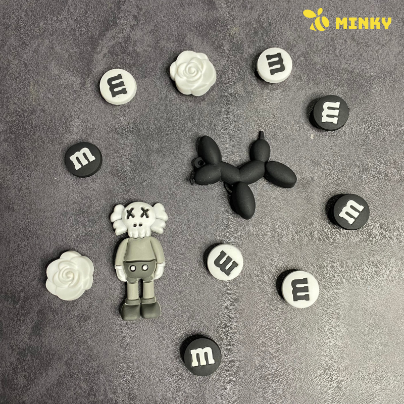 Combo 12 cái Jibbitz Crocs Sticker Gắn Dép Hình Charm Bearbrick - HQ82 ...