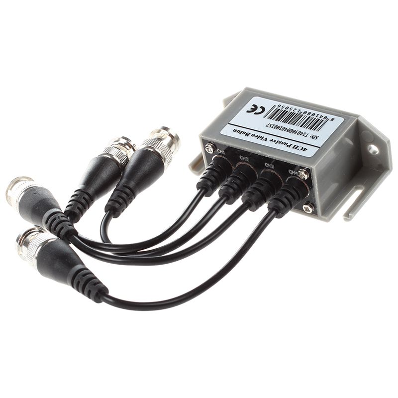 4-Channel Video Balun BNC UTP CAT5 Transmitter for CCTV/ Surveillance Camera Trend - nbm67e2 ...