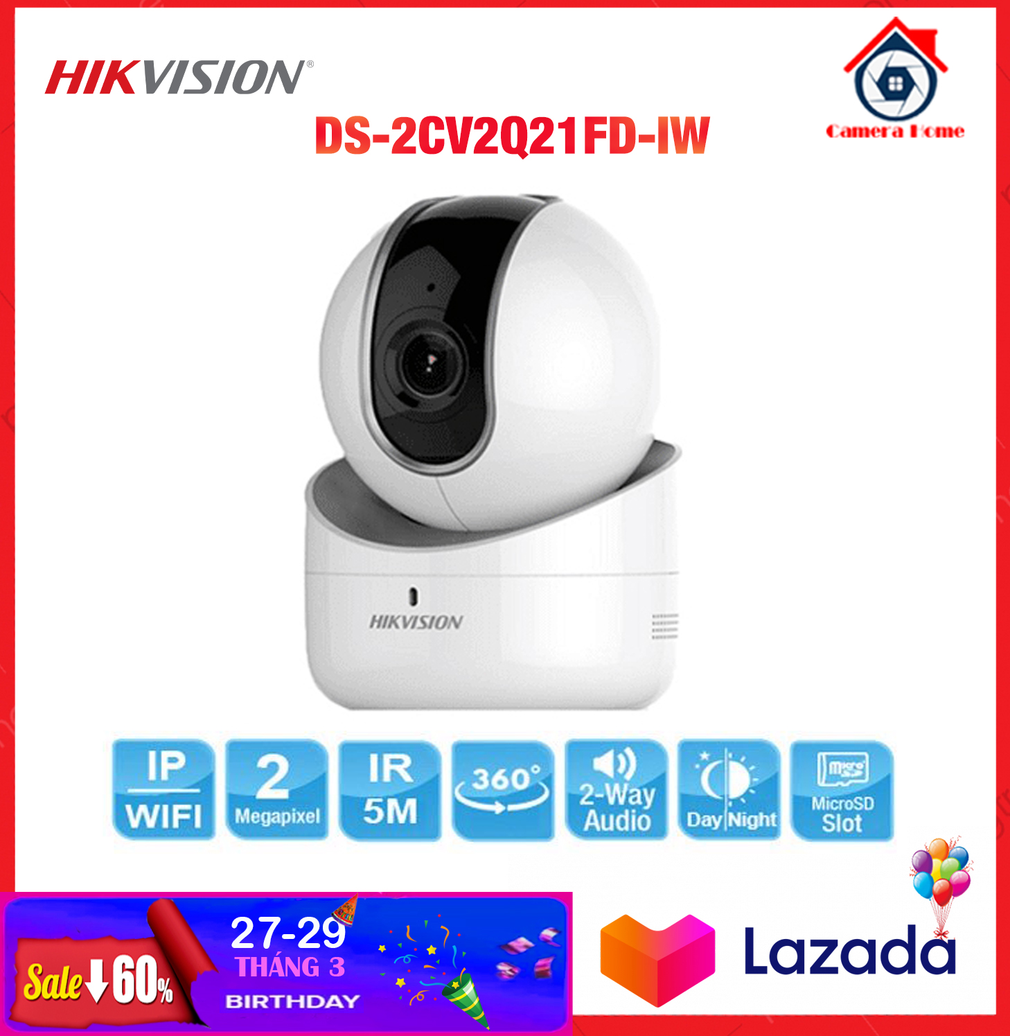 [BEST SELLER] Camera HIKVISION IP WIFI Robot Q1 (2Q21) hồng ngoại Wifi ...