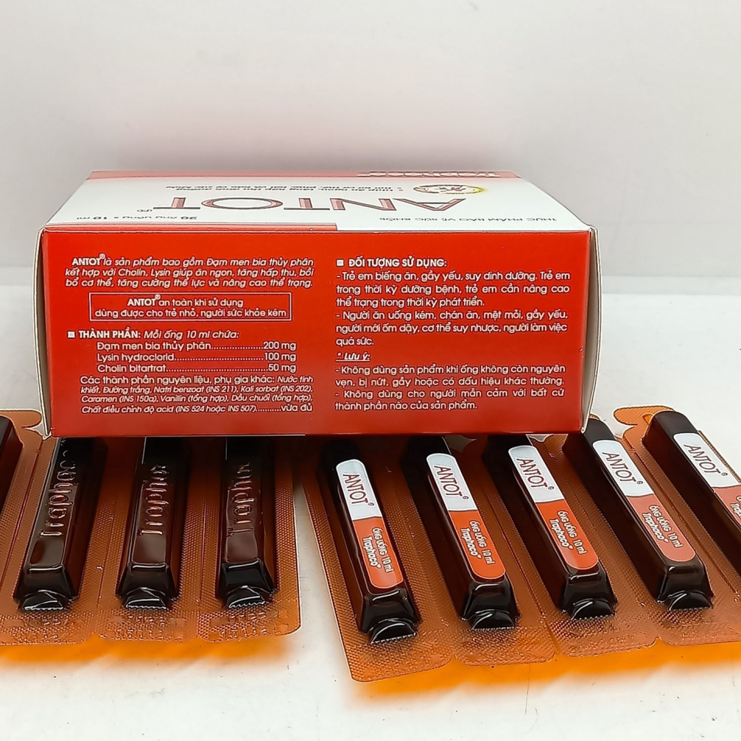 ANTOT Traphaco ống nhựa Hộp 20 ống - Hỗ trợ bé ăn ngon tăng cường hấp ...