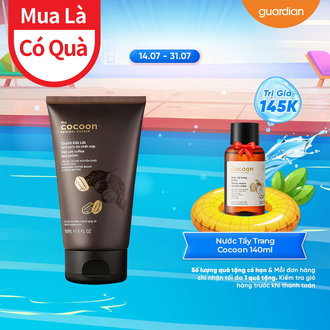 Tẩy Tế Bào Chết Mặt COCOON Cà Phê Đắk Lắk làm sáng da 150ml | Lazada.vn