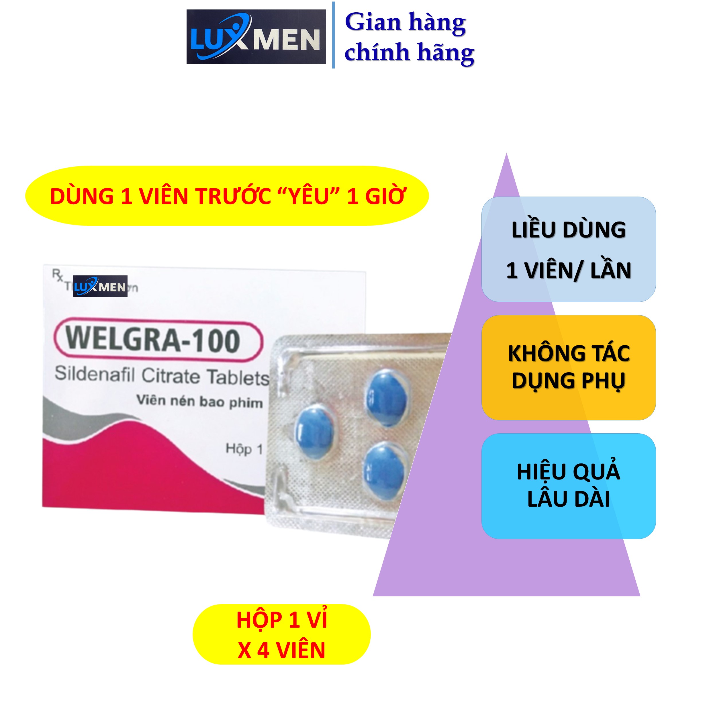 Viên uống tăng cường sinh lý Best Life Welgra - 100 cải thiện tình ...