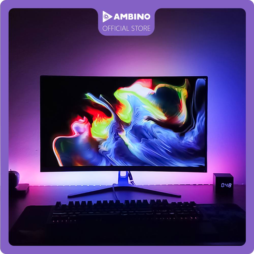 Chính hãng đèn led ambilight usb theo màu màn hình kết hợp 100 hiệu ứng