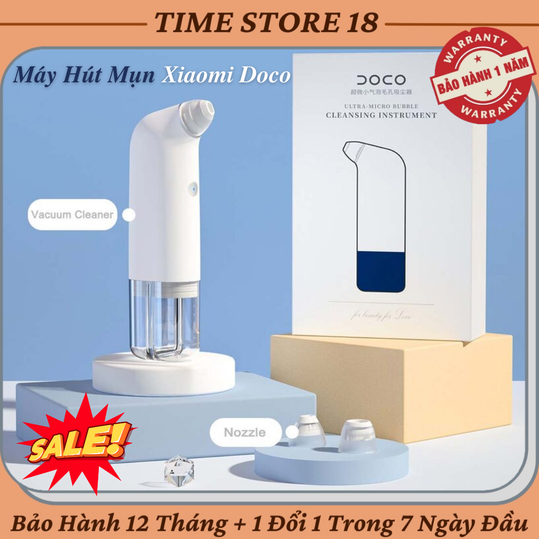 Máy hút mụn Xiaomi Doco chính hãng - Máy hút mụn cầm tay giúp hút sạch mụn đầu đen, mụn cám ...
