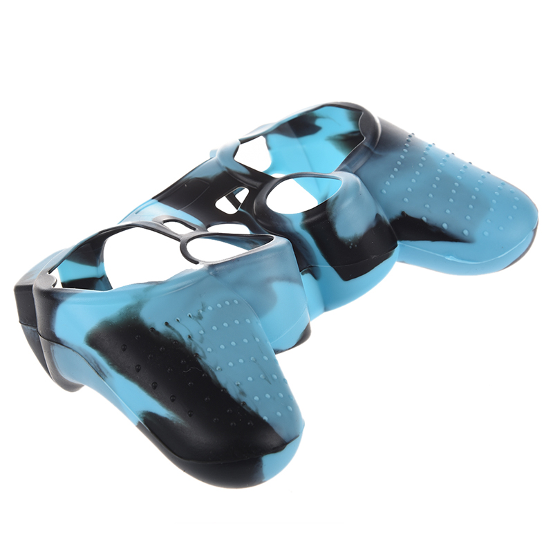 Camouflage Silicone Skin Case Cover For PS3/PS2 Playstation Controller ...