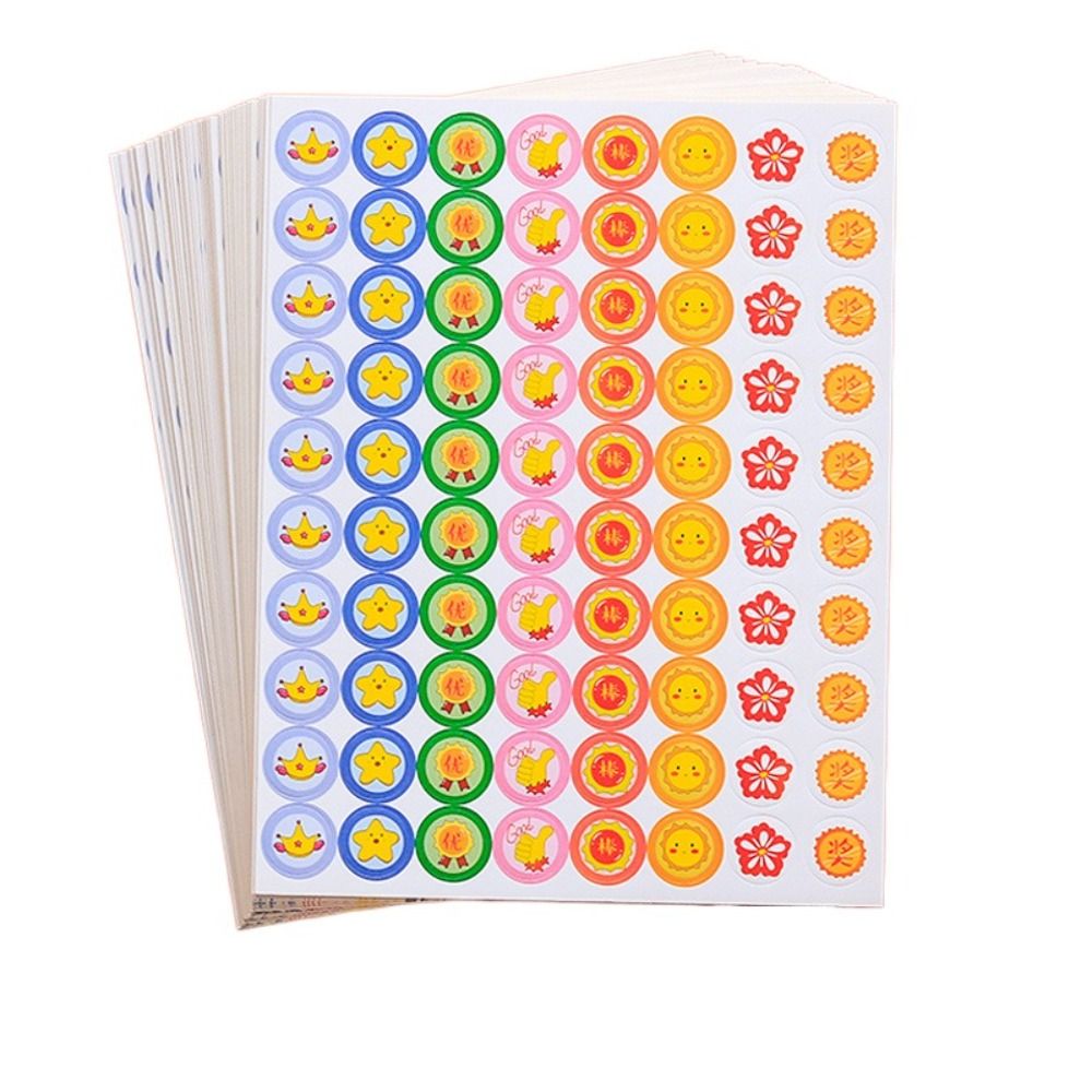 LKMART Incentive 800Pcs/10Sheet Small Elementary Teacher Student ...